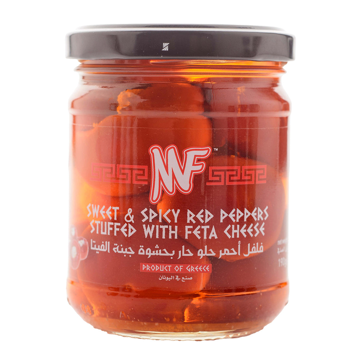 MF Sweet & Spicy Red Peppers Stuffed with Feta Cheese 190g